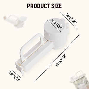 Food Bag Sealing Clip with Pour Spout, Plastic Bag Sealing Clip Food Bag Clips with Pour Spouts, Food Storage Bag Clip Suitable for Snacks Seasoning Flour Liquid, Food Freshness Clips (3)