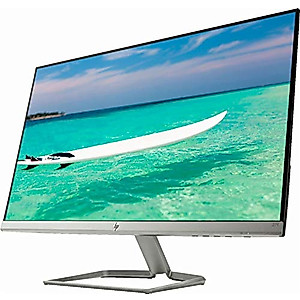 HP 27" Widescreen IPS LED Full HD (1920 x 1080) Monitor, 10,000,000:1 Contrast Ratio, 5 ms Response Time, FreeSync, 2X HDMI and 1x VGA Input, 178░ View Angle, 75Hz Refresh Rate, Natural Silver