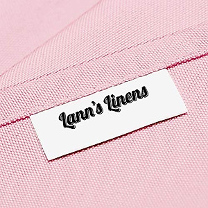 Lann's Linens - 90" Round Premium Tablecloth for Wedding/Banquet/Restaurant - Polyester Fabric Table Cloth - Pink