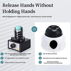 2400RPM Vortex Mixer Model Paint Shaker Mix Up to 100ML Adjustable Speed for Hobby Acrylic Paints,Nail Polish,Pigment,Eyelash Glue Adhesives,Testing Tubes