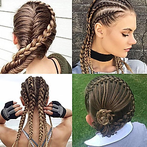 Hisight 2 PCS Sponge Hair Braiding Machine Women Lady Girls DIY French Twist Plait Hair Braiding Tool Sponge Hair Styling Clip Stick Braider Braid Tool (Red、 Blue)