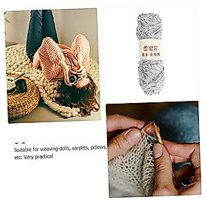 LIGHTAOTAO 4pcs Colorful Gold Velvet Yarn Sweater Cotton Yarn Chunky Knit Yarn Crochet Cotton Yarn Giant Yarn Wool Scarf Knitting Supplies Chenille Weaving Material DIY Weaving Wool Handmade