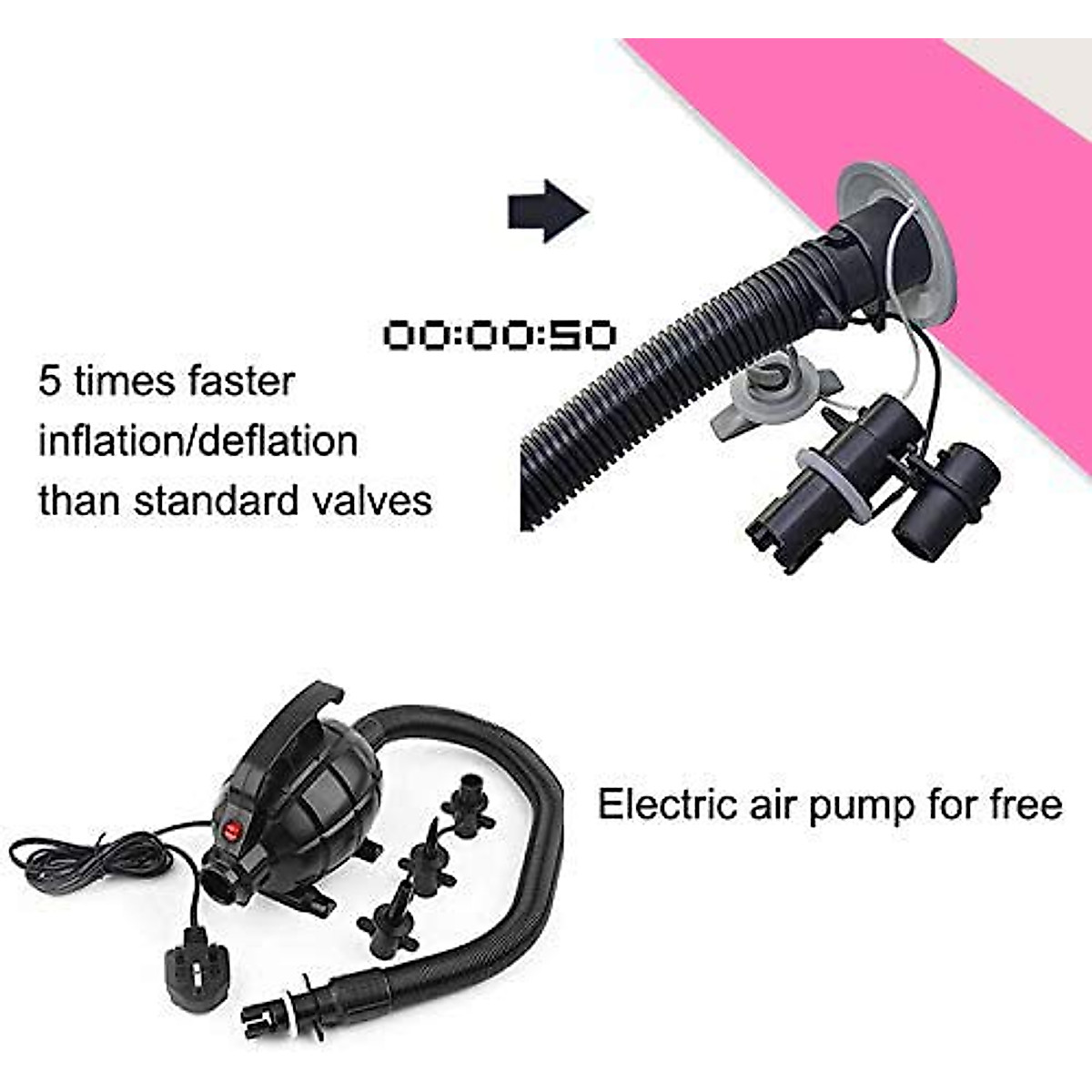 Tuxedo Sailor Inflatable Gymnastics Tumbling Mat Air Tumble Track 10/13ft 4/6in Thickness Air Floor Mat With Electric Air Pump for Gymnastics/Training/Home/Cheerleading/Water/Gym/Yoga