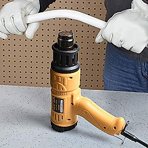 SEEKONE Heat Gun 1800W 122℉~1202℉（50℃- 650℃） Fast Heating Heavy Duty Hot Air Gun Kit Variable Temperature Control Overload Protection with 4 Nozzles for Crafts, Shrinking PVC, Stripping Paint(5.2FT)