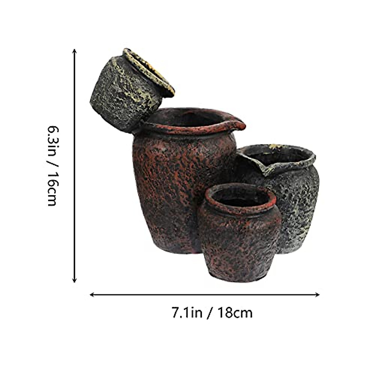 Happyyami 1 Set Succulent Plant Pots Resin Flower Planter Decorative Flower Pot Small Planter pots Table Pen Holder Small Flower Pot The Office Decor Small Planting Flowerpot Ashtray Counter