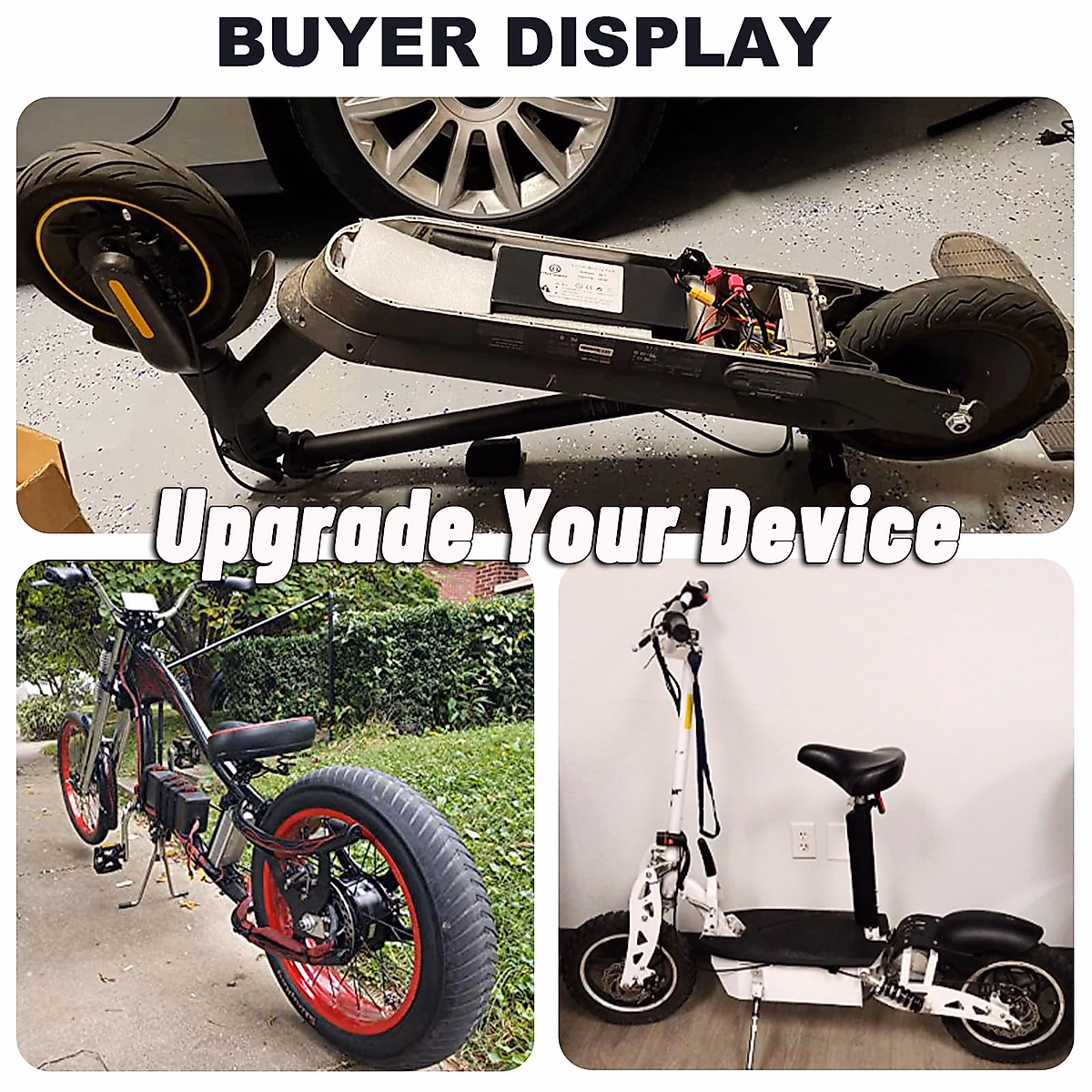 BtrPower Ebike Battery 48V 10AH Lithium Ion Battery Pack with 3A Fast Charger,20A BMS for Electric Motorcycle Scooter 250W 500W 700W Motor