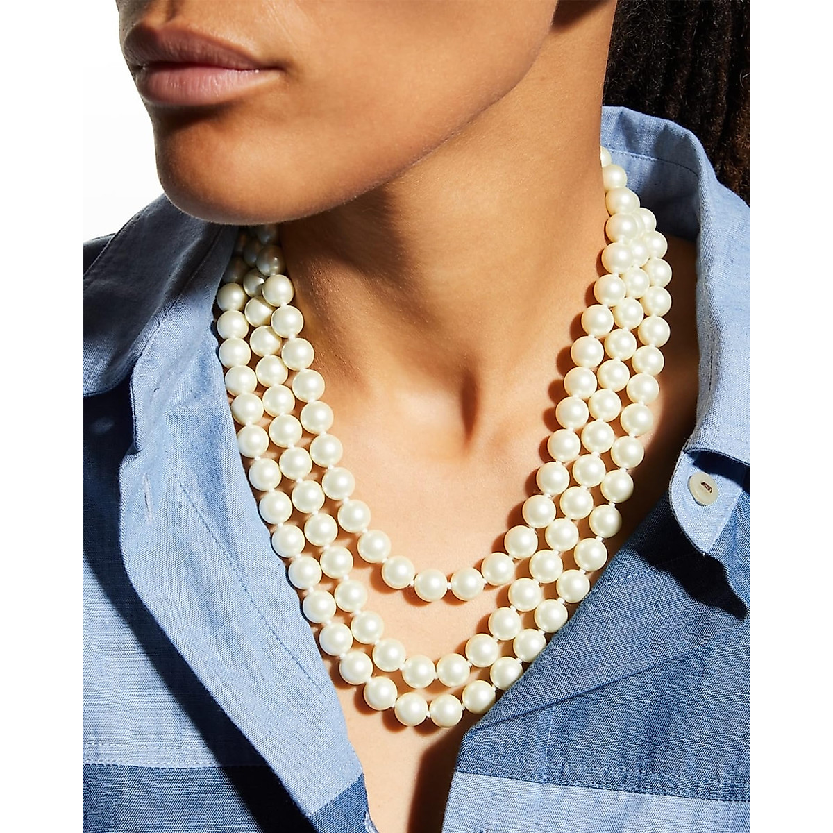 Kenneth Jay Lane Pearl Necklace Designs Worn By Famous First Ladies (Barbara Bush and Jackie Kennedy)