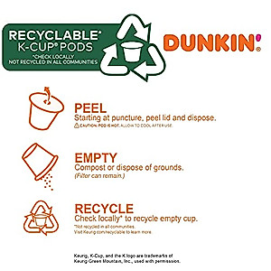 Dunkin' Donuts French Vanilla Flavored Coffee K-Cup, 10 ct (Pack of 3)