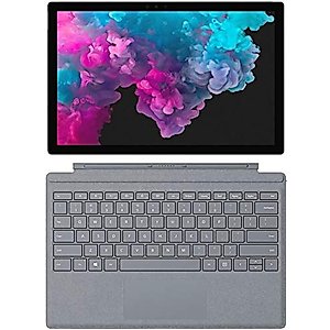Newest Microsoft Surface Pro 6 12.3” (2736x1824) PixelSense 267 PPI 10-Point Touch Display Tablet PC W/Surface Type Cover, Intel Quad Core 8th Gen i5-8250U, 8GB RAM, 128GB SSD, Windows 10, Platinum