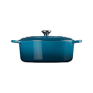 Le Creuset Enameled Cast Iron Signature Oval Dutch Oven, 6.75 qt., Deep Teal