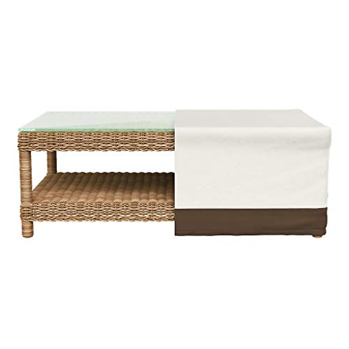 Amazon Basics Dining Table Outdoor Patio Furniture Cover, 75" Rectangle