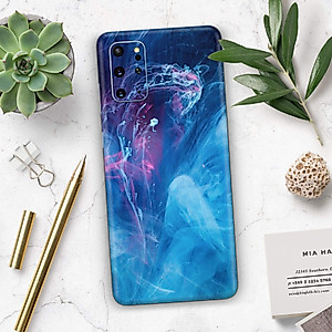 DesignSkinz Dream Blue Cloud Protective Vinyl Decal Wrap Skin Cover Compatible with The Samsung Galaxy S20 (Screen Trim & Back Glass Skin)