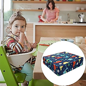 ibasenice 1 PC Booster Pad Travel Booster Kids Placemats for Dining Table Booster Seats Baby Chair Pad Adjustable Highchair Booster Baby High Chair Insert Pad Polyester Blue Seat Pad Toddler