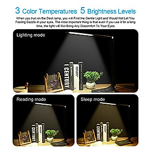 Desk Lamp Desk Light Study Lamp (Black)