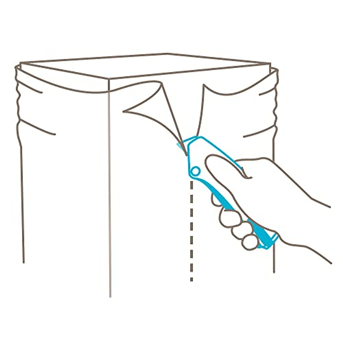 MARTOR Secunorm Mizar Semi Auto Retractable Safety Knife #125001.02