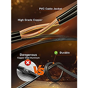 addlon 50FT LED Outdoor String Lights with Edison Shatterproof Bulbs, Weatherproof Strand, Commercial Grade Patio Lights, Decorative for Garden or Patio, Black