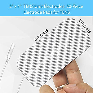 DONECO TENS Unit Pads 2X4 20 Pcs Replacement Pads Electrode Patches for Electrotherapy