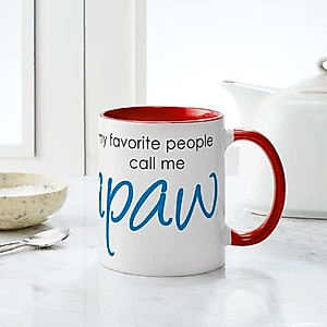 CafePress Favorite People Call Me Papaw Mug Ceramic Coffee Mug, Tea Cup 11 oz