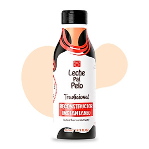 Leche Pal Pelo - Instant Hair Reconstructor Treatment with Soy, Wheat, Aloe and Avocado. Provides Intensive Hydration-14.9 Ounces. Tratamiento Reconstructor Con Soya, Trigo, Aguacate y Aloe