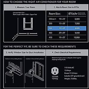 LG 8,000 BTU (DOE) Smart Portable Air Conditioner, Cools 350 Sq.Ft. (10' x 35' Room Size), Smartphone & Voice Control Works ThinQ, Amazon Alexa and Hey Google, 115V