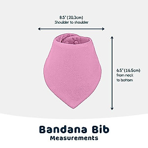 Tiny Twinkle Bandana Scarf Bibs 6 Pack - Waterproof and Absorbent Infant Drool and Teething Bandana Baby Bibs (Girl Set 6-Pack)