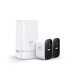 eufy Security eufyCam 2C 2-Cam Kit & Backup Battery Bundle, Wireless Home Security System, 180-Day Battery Life, Continuous Power Supply, HomeKit Compatibility, 1080p HD, Night Vision, No Monthly Fee,