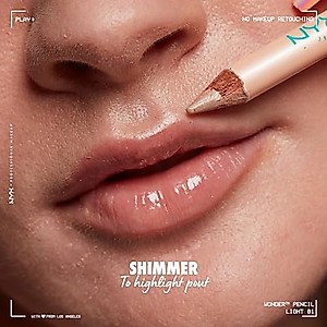 NYX PROFESSIONAL MAKEUP Wonder Pencil, Multi-Use Micro Highlighter & Concealer Stick - Light