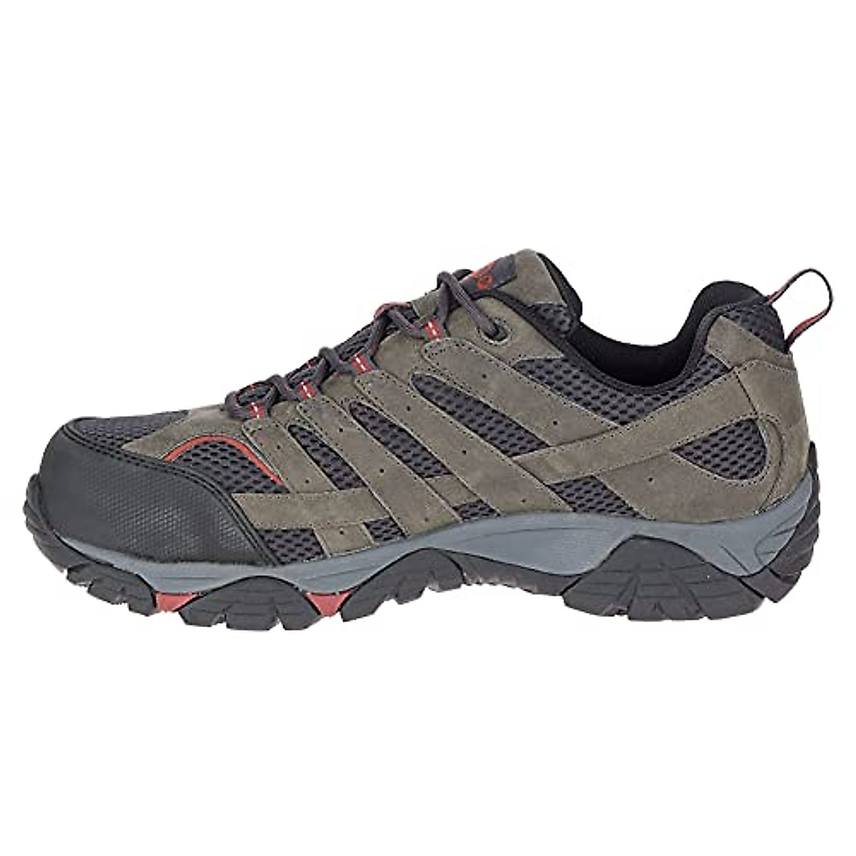 Merrell Men's Moab Vertex Vent Composite Toe Construction Shoe, Pewter, 10.5