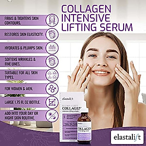 Elastalift Collagen Facial Serum Lifting, Plumping, & Firming Collagen Serum For Face Improves Elasticity, Evens Skin Tone, Plumps, & Lifts Sagging Skin, Non-Greasy Wrinkle Serum (1.75 Fl Oz)