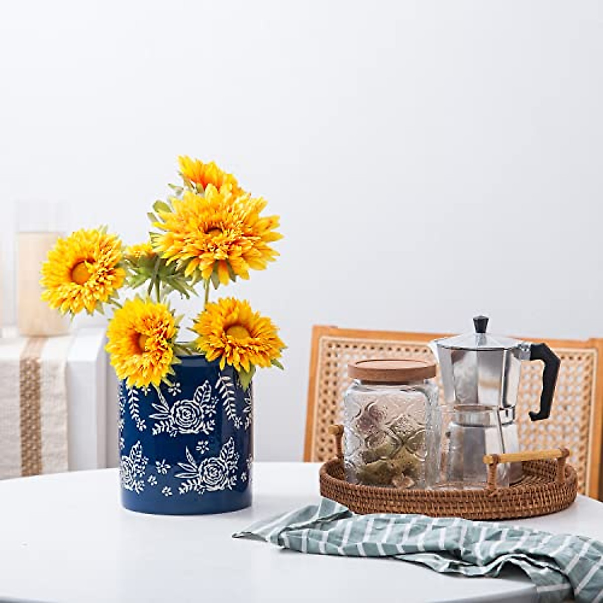 Wisenvoy Utensil Holder Kitchen Utensil Holder Utensil Holders for Kitchen Counter Utensil Caddy Utensil Crock Cooking Utensil Holder