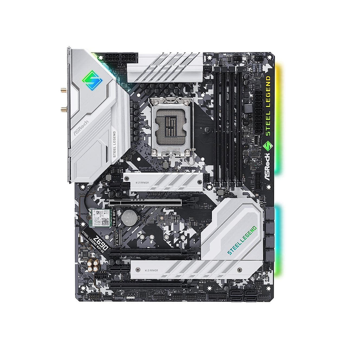 ASRock Z690 Steel Legend WiFi 6E Socket LGA1700/Intel Z690 SATA 6Gb/s DDR4 ATX Motherboard