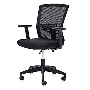 Sophia & William Ergonomic Mesh Office Desk Chair High Back, Modern 360° Swivel Executive Computer Chair with Height Adjustable Armrests, Lumbar Support, Black - 1 Pack, Load Capacity: 300 lbs