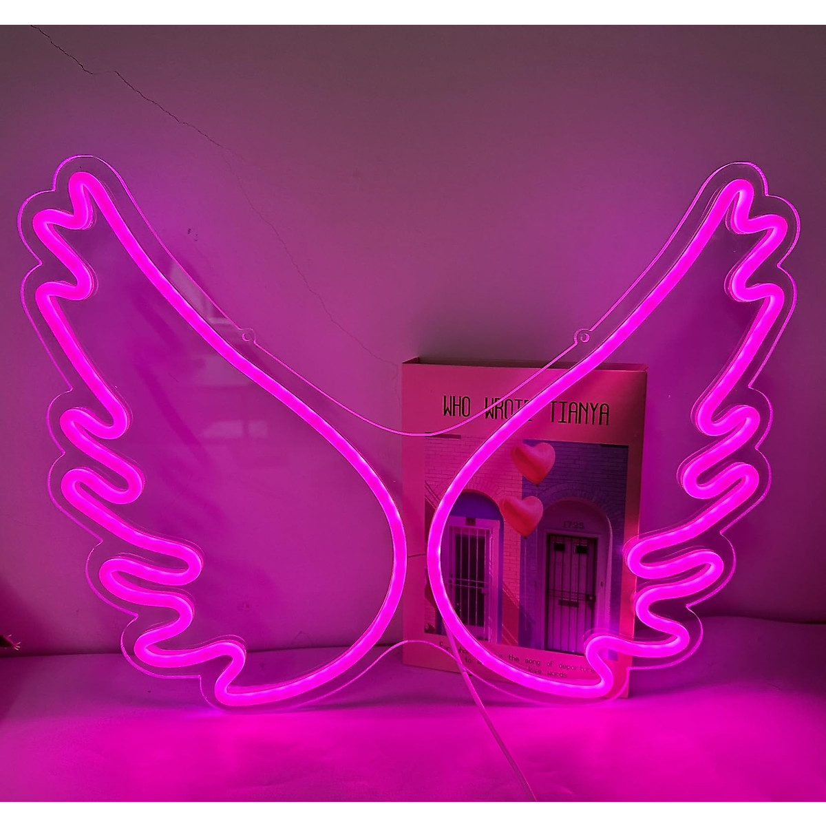 Neon Light Sign LED Night Lights USB Operated Decorative Marquee Sign Bar Pub Store Club Garage Home Party Decor (pink)