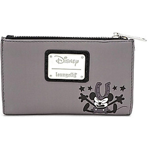 Loungefly x Disney Mickey Mouse Plane Crazy Small Wallet (Grey, One Size)