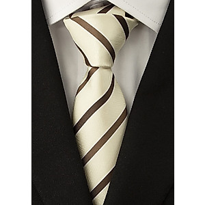 Adulove Men's Necktie Classic Silk Tie Woven Jacquard Neck Ties 9 PCS