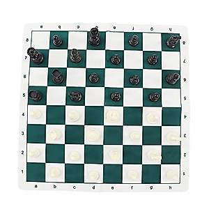 LISND Portable Travel Chess Set Lightweight Folding Roll Up Entertainment Game Compact Portable Picnic Travel Chess Set Wang Gao 95MM