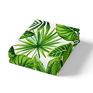 Erosebridal Palm Leaves Bedding Set Monstera Duvet Cover Hawaii Tropical Leaves Comforter Cover Tropical Bedspread Cover for Kids Boys Girls Room Dorm Decor 3Pcs Bedding Full Size