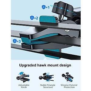 JOYROOM Universal Car Vent Clip for Car Phone Mount, Wireless Car Charger, Magnetic Phone Holder, Anti-Shaking Vent Grip Fit for Car Phone Holders with 17mm Joint Ball Mount Clip [Diameter 0.67 inch ]