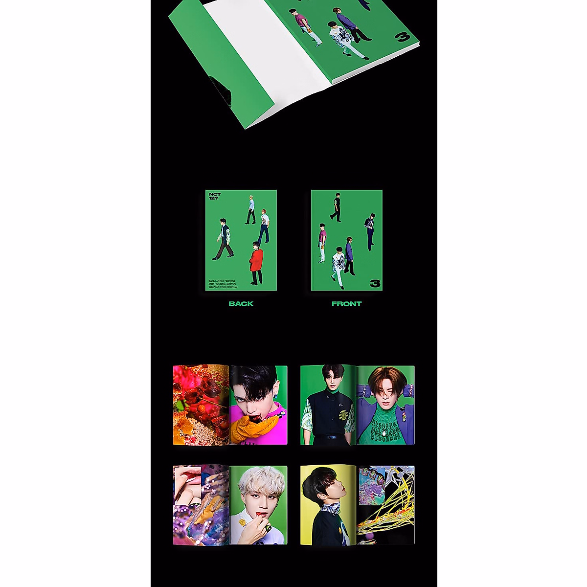 New NCT 127 Sticker 3rd Album Sticky Version CD+1p Poster+1p Folding Poster On Pack+112p Booklet+1p Sticker+1p PostCard+1p PhotoCard+Tracking Sealed
