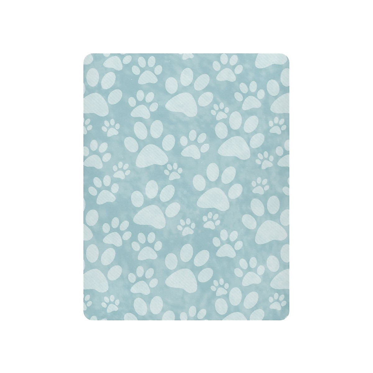 Doggy Paw Print Baby Crib Sheets Soft Toddler Bed Sheets Breathable Mattress Cover Toddler Sheets for Boys Girls Nursery Stroller Crib Mattress, 52 * 28 * 9in