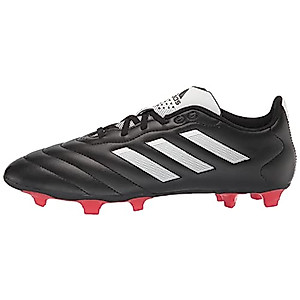 adidas Unisex Goletto VIII Firm Ground Soccer Shoe, Black/White/Red, 10 US Men