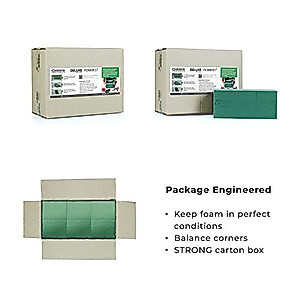 Oasis Smithers Floral Foam Deluxe - Foam Bricks - Craft Blocks - Foam for Dry Flowers - Lightweight Green Foam - Florist Foam for Arrangements and Decorations - 6 Pack