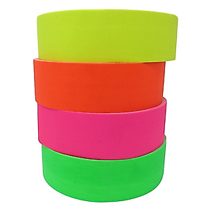 T.R.U. CGT-80F Superior Performance Fluorescent Gaffers/Spike Tape Laminated with Rubber Adhesive.60 Yards. (Fluorescent Pink, 1/2 in.)