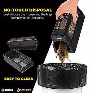 Ebung Electric Mouse Trap and Rat, Rodent, Chipmunk Zapper That Work— Instant and Humane Rodent Mice Killer – Powerful 7000 V Electrical Beam – Mess-Free Operation – Works Safe and Durable