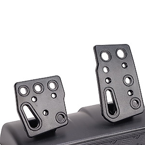 Racing Steering Wheel Driving Wheel, Gaming Steering Wheel 180 Degree Rotation with Floor Pedals for PC