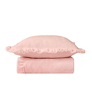 Rachel Ashwell Farmhouse Decorative Throw Pillow, 18X18, Pink