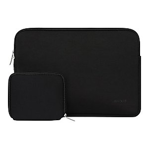 MOSISO Laptop Case 16 inch, 15-15.6 inch Laptop Sleeve Bag Compatible with MacBook Pro 16 inch, HP, Acer, Dell, Lenovo, ASUS Notebook, Neoprene Computer Sleeve Bag with Small Case, Black