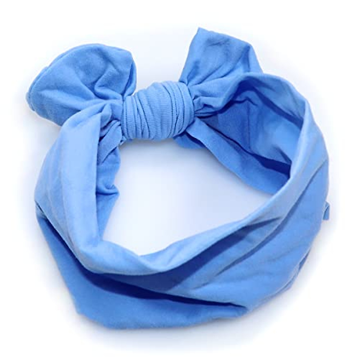 ALinmo 25 Pack Soft Wide Turban Baby Headbands with nylon Hair Bow Headwraps for Baby Girls Infants Newborn Hair Accessories Toddlers Kids and Children