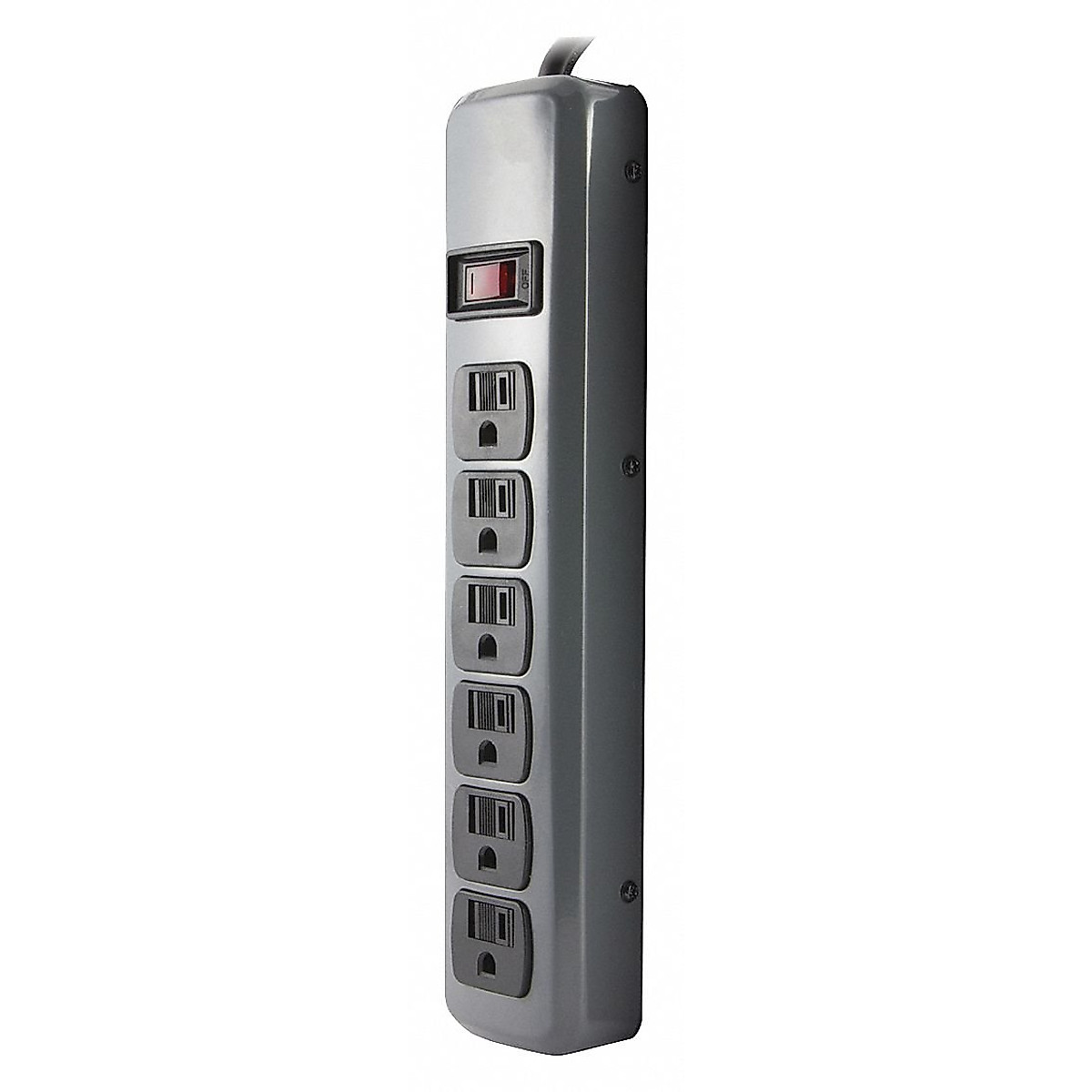 Power First Outlet Strip, 6 Outlets, 15.0 Max. Amps, 15 ft. Cord Length