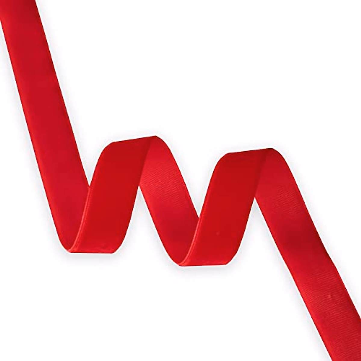 KLTRIBBON Vintage Red Velvet Ribbon Single Faced,5/8 Inch X 25 Yards,for Choker,Gift Wrapping,Floral Bouquets